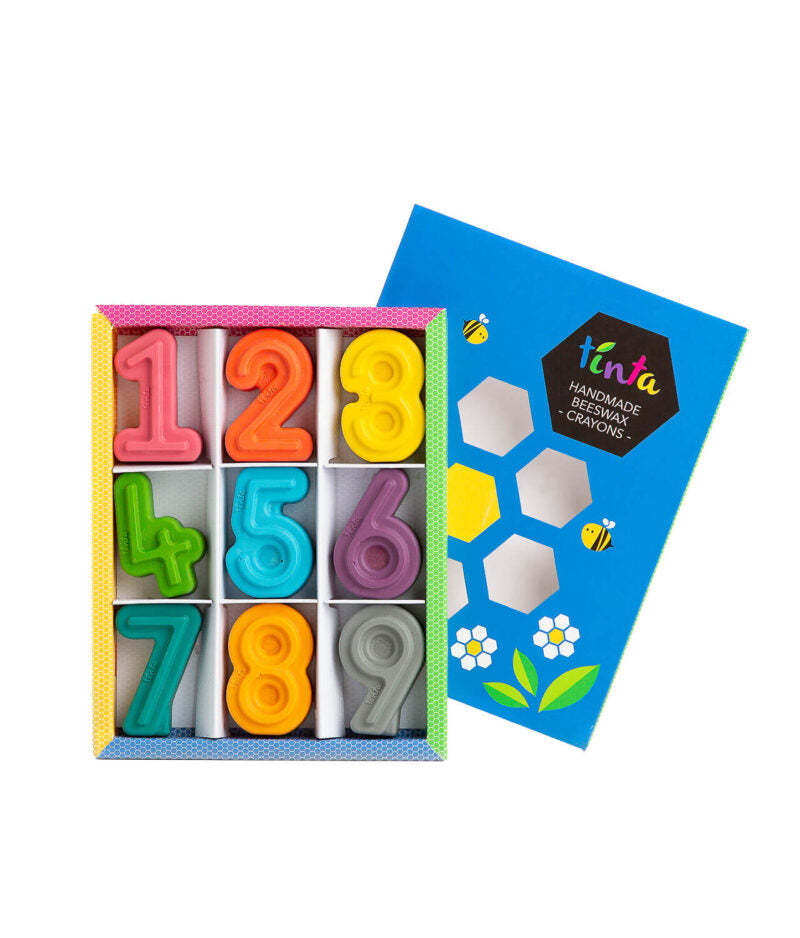 Tinta Beeswax Crayons - Number - 6 pack