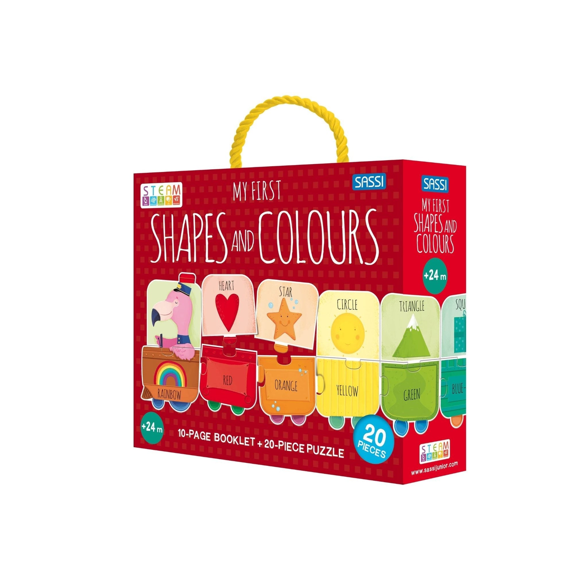 Sassi Junior Puzzle & Book - My First Shapes and Colours