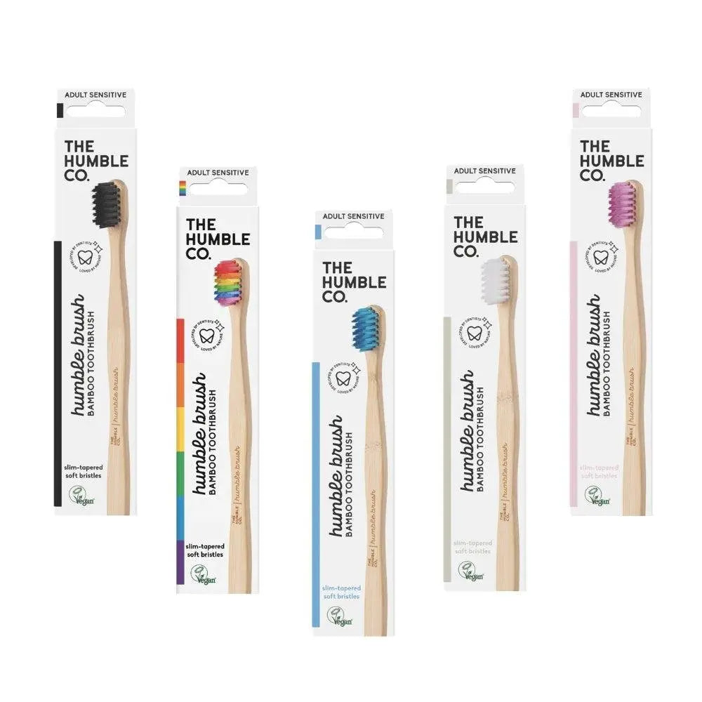The Humble Co. Bamboo Toothbrush - Adult Sensitive | Hello Charlie